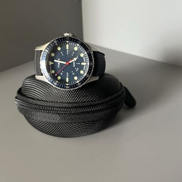 Timex Archive Navi Depth Pepsi Bezel Menâ s Quartz Watch | WatchCharts ...