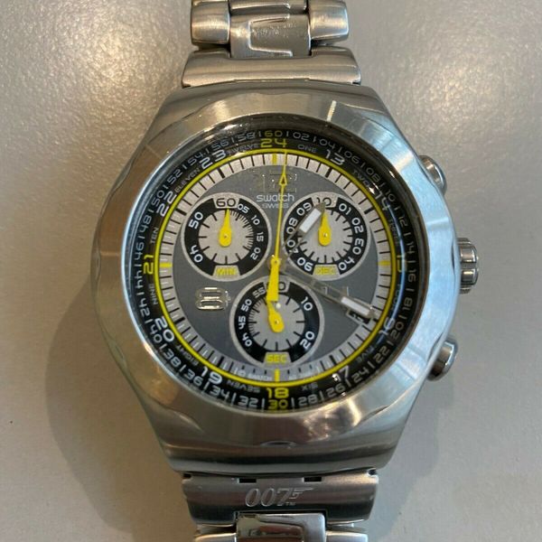 007 THE SPY WHO LOVED ME-JAWS-RARE SWATCH VILLAIN WATCH (YOS429G) | WatchCharts Marketplace
