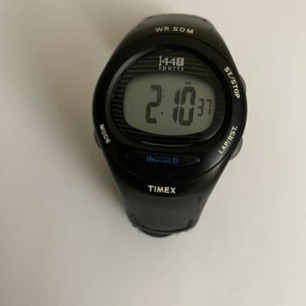 Vintage Timex 1440 Sports Indiglo Digital WR50 Men’s Watch ...