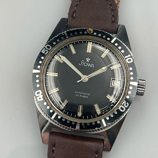 Stowa Diver Automatic Cal. PUW 1461 Wristwatch Menâ s Vintage 70â s ...