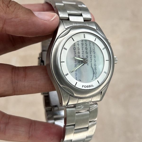 y2k FOSSIL Big Tic JR-8767, Animated MATRIX Watch, Steel Band, Box + New Battery | WatchCharts ...