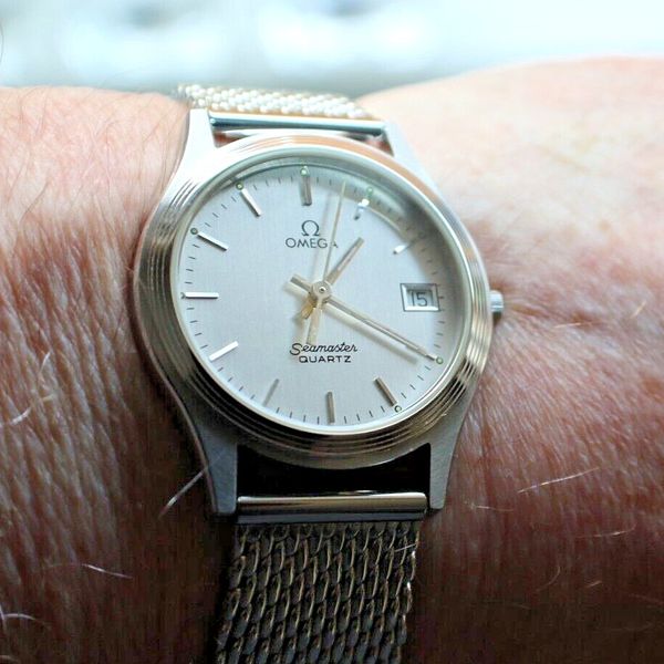 Vintage Omega Seamaster Flat Linen Dial Cal 1425 in magnificent ...