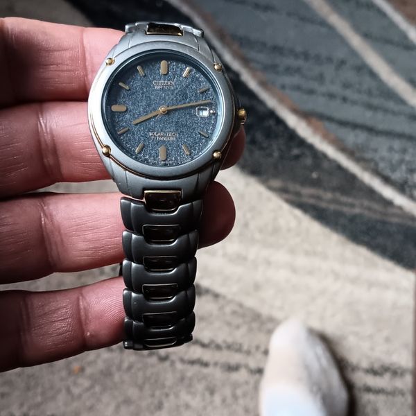 Mens Citizen Eco Drive Solar Tech Titanium Watch | WatchCharts Marketplace