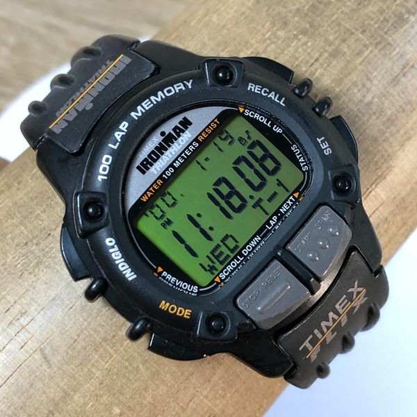 Men's Timex '02 Jocko Ironman Flix Triathlon Chrono Watch/ Inc Battery ...