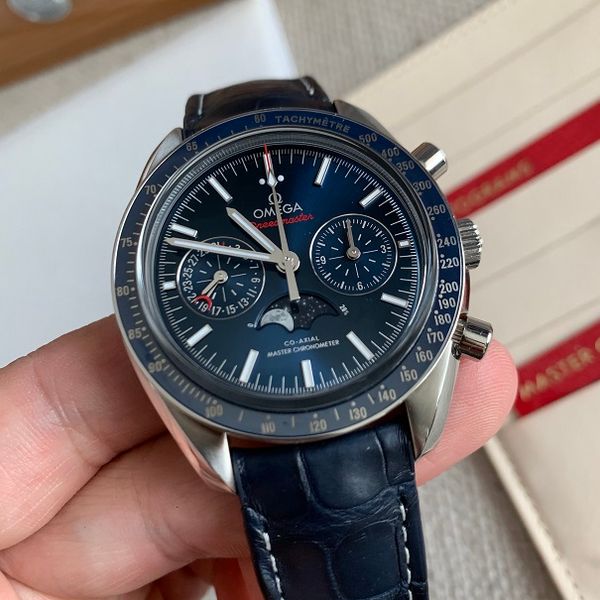 FSOT - Omega Speedmaster - Blue Moonphase - 44mm Boutique Purchase ...