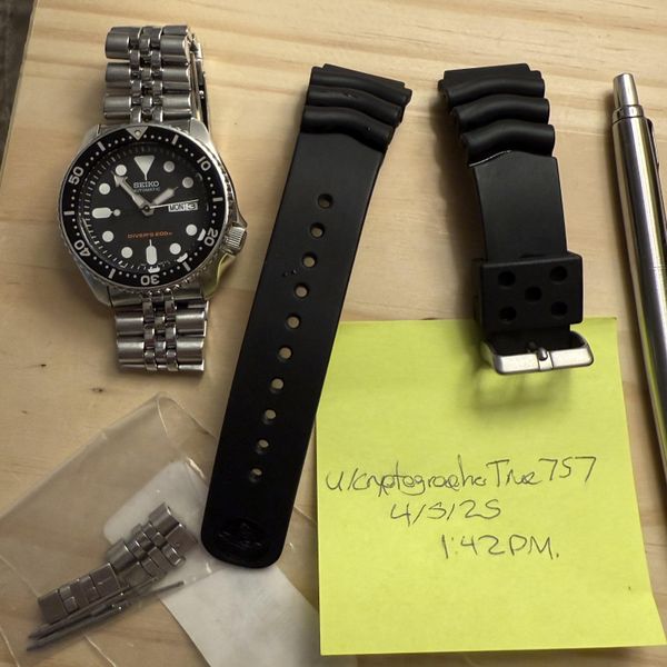 [WTS] Seiko SKX007 Divers Watch on Jubilee with rubber strap ...