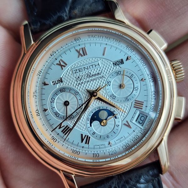 [ROSE GOLD] Zenith Chronomaster El Primero Chronograph Moonphase ...