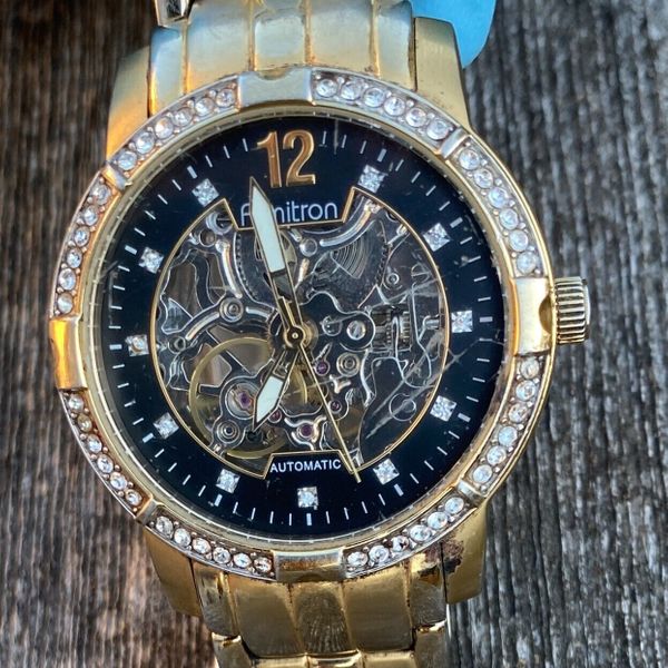 Armitron Skeletonized Automatic Dial Mens Watch. Used Works ...