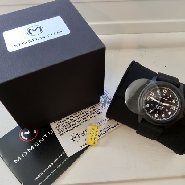 FS: Momentum Smokejumper 38mm Titanium Solar Field Watch, $165 ...