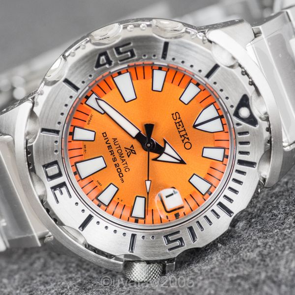 FS: Seiko SBDC075 Orange Sunburst Monster Prospex Diver, BNIB ...