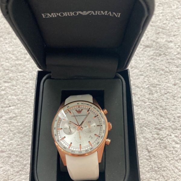 NEW WITH DEFECTS GENUINE EMPORIO ARMANI AR 5979 GOLD PEARL UNISEX WRIST ...