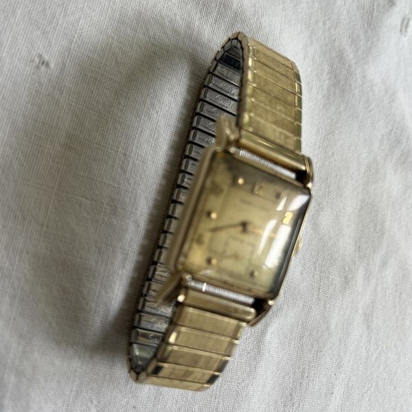Works! HAMILTON 1947 Eric Watch 17 Jewels 14K GF Wristwatch w/ 1/20 10K ...
