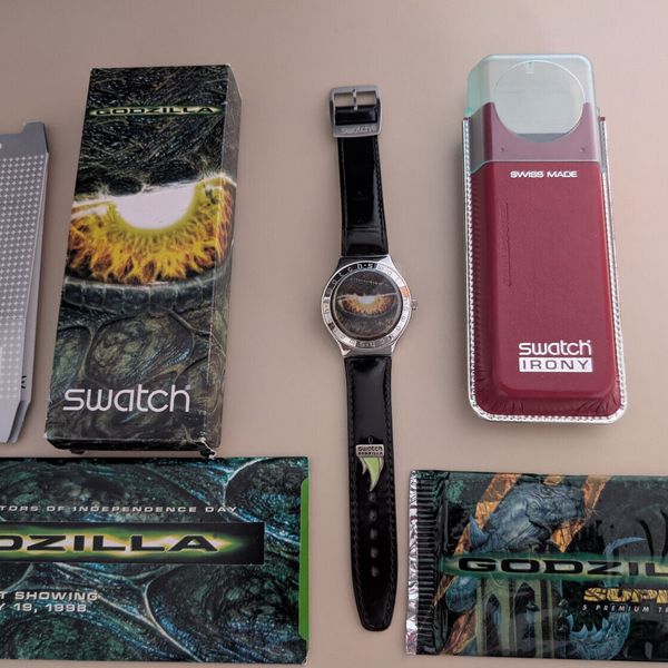 Swatch Irony Godzilla Special Edition Collectors Watch YGS705 with ...