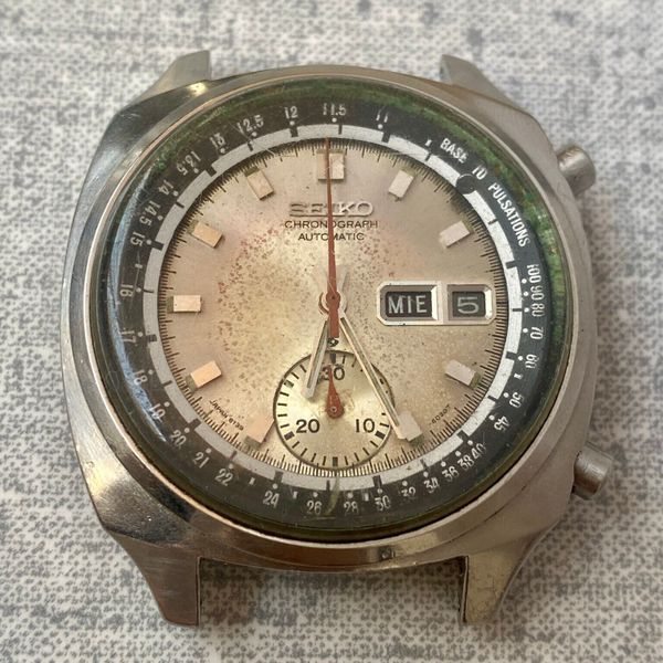 Seiko 6139-6022 Automatic Chronograph Watch Doctor's PULSATIONS Men's Vintage | WatchCharts ...