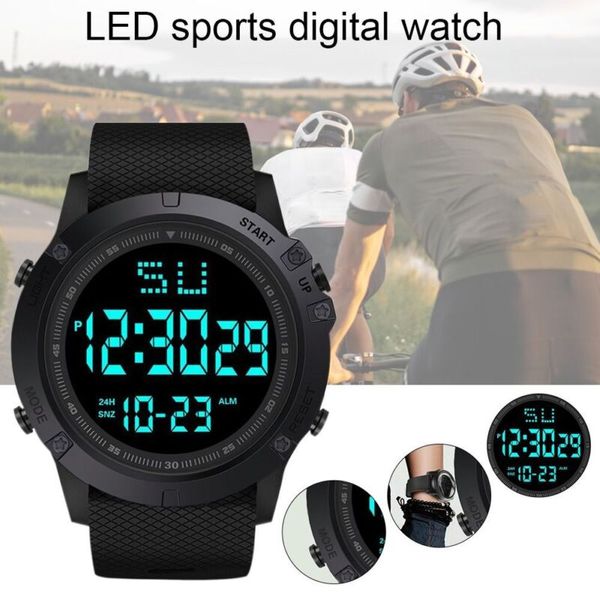 Multifunctional Sports Watch LED Screen Digital Watch Mens Watch for ...