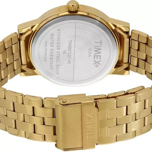 Timex USA Analog Golden Dial Day Date Men's Watch Case 42mm Free ...