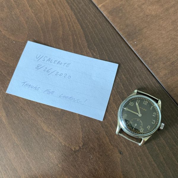 [WTS] Vintage WWII Milex Military Watch | WatchCharts Marketplace