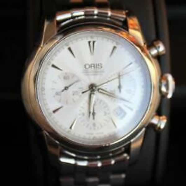 Oris Artelier Automatic Chronograph 676 7547 4051 MB Men's Stainless St ...