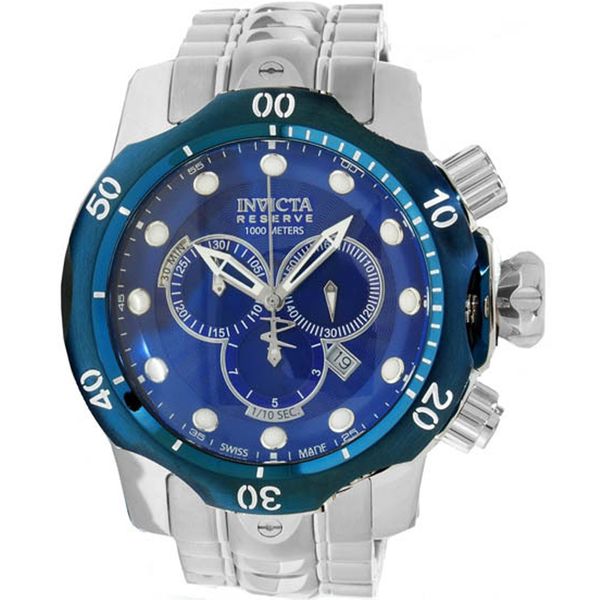 FSOT: Invicta 10791 Mens Reserve Venom Blue Bezel Blue Dial Chronograph ...