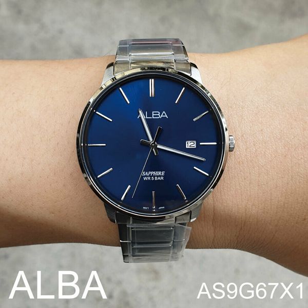 Genuine SEIKO ALBA AS9G67X1 Stainless Steel 40mm Sapphire Men's Watch ...