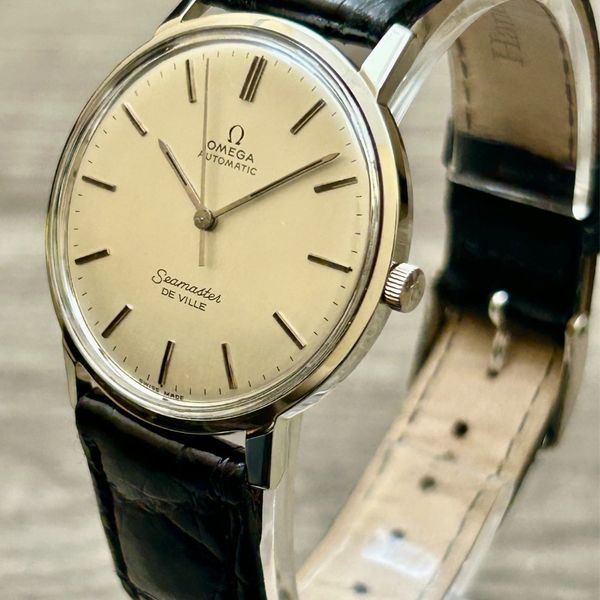 OMEGA Seamaster DeVille 18K WHITE GOLD Solid 34mm Case Auto. cal.711 ...
