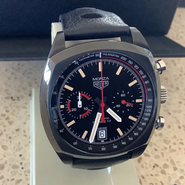 (TAG) Heuer Monza automatic titanium Swiss chronograph sapphire crystal ...