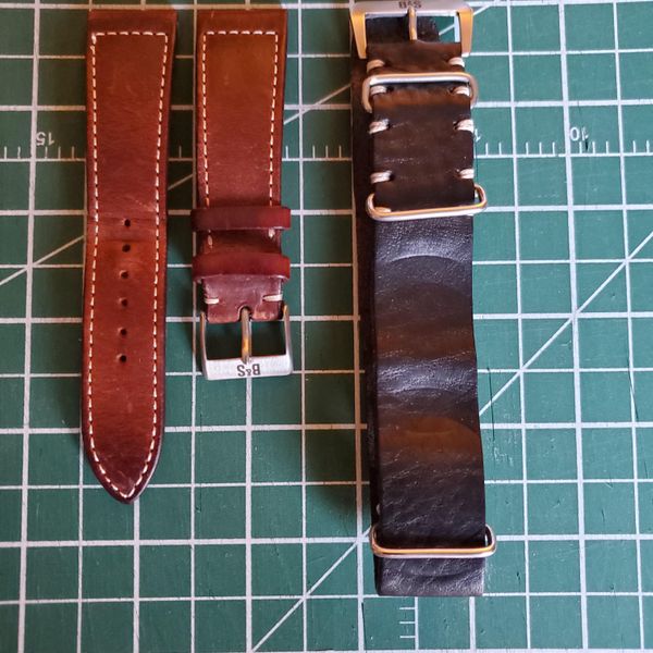 [WTS] 22mm Bulang & Sons leather straps | WatchCharts Marketplace
