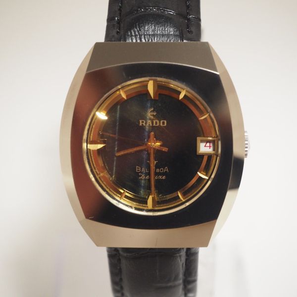 Rado Balboa Deluxe Watch Vintage Automatic Mens 36mm Date Tiger Eye ...