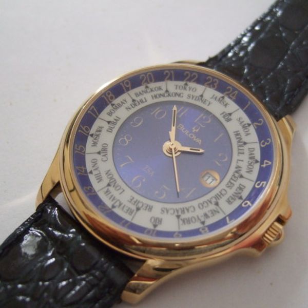 FS:Vintage Bulova World Time-Nos | WatchCharts Marketplace