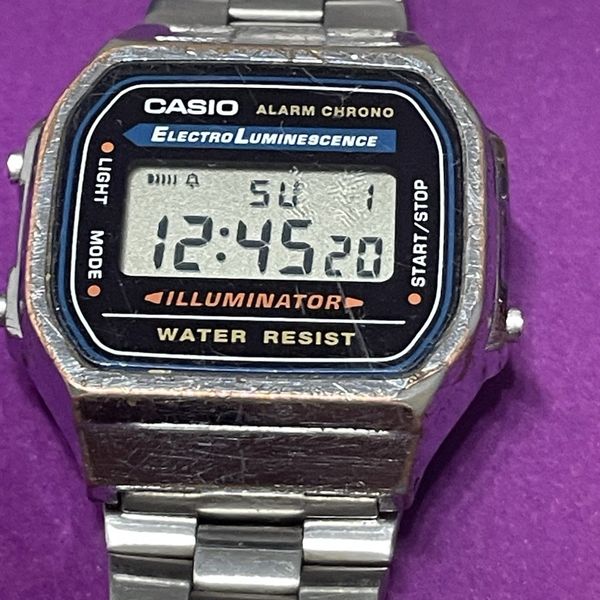 Japan Vintage Quartz Wristwatch Casio A168 Module 1572 Japan Brand ...