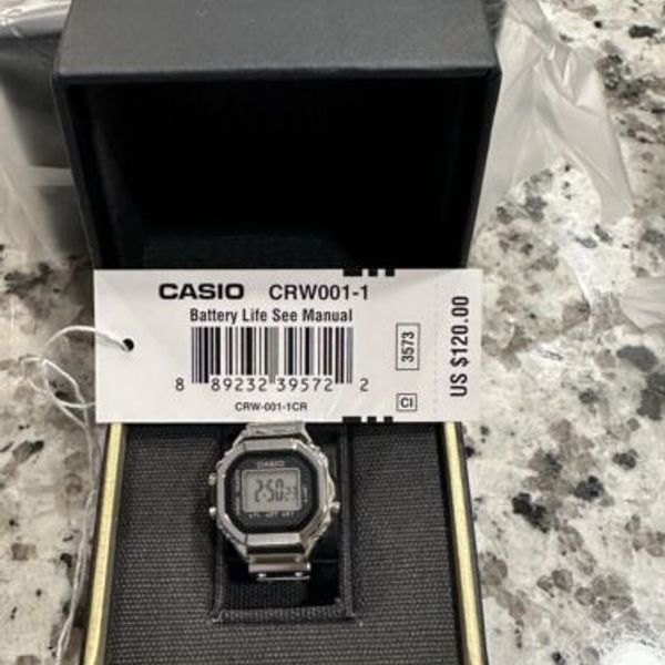 Casio Watch 50th Anniversary Casio Ring Watch crw001-1 With Size Adjust ...