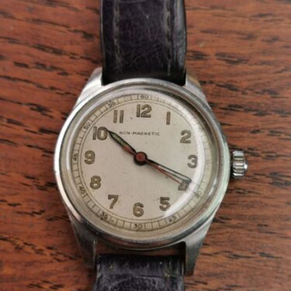 Vintage 1940s Enicar Mens 17 Jewels Military Watch, Keeping Time #L341 ...