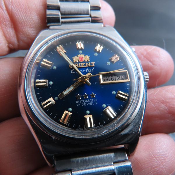 Japan Orient Three Star Daydate Automatic Men Watch | WatchCharts ...