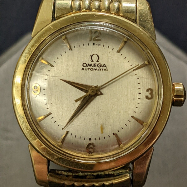 1956 Omega Cal.501 Original 14K Gold Case Marked 352 Auto 20 J Watch G ...
