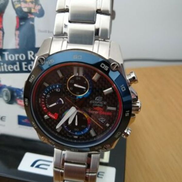 F1 LIMITED EDITION RED BULL SCUDERIA TORO ROSSO CASIO EDIFICE WATCH ...