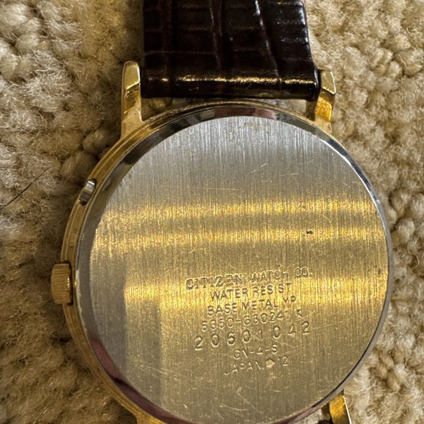 Vintage Citizen Quartz Watch 6350-G30241 Men Moon Phase Triple Date ...