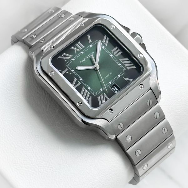 [WTS] Cartier Santos Large Green Complete Set WSSA0062 Almost NEW ...