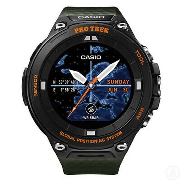 CASIO PRO TREK SMART GPS Bluetooth Wi-Fi Color Map Watch ProTrek WSD ...