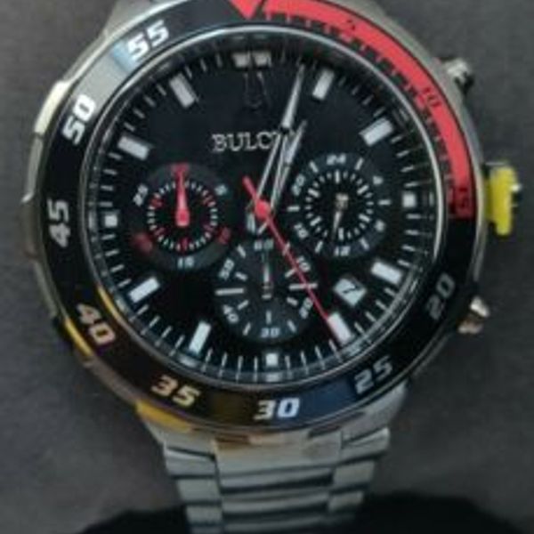 Bulova - Sport Stainless Steel Chronograph Men's Quartz Watch - 98B365 ...