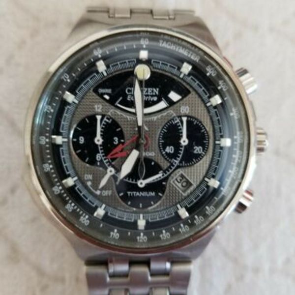 CITIZEN CALEBRE 2100 TITANIUM E210-S030919HST ECO-DRIVE CHRONOGRAPH ...