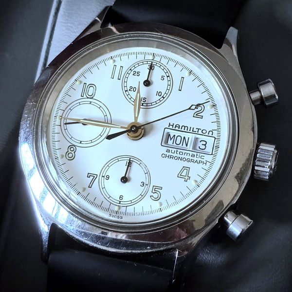 Hamilton Kahki Field Ref. 9941 Valjoux 7750 Automatic Double Date ...