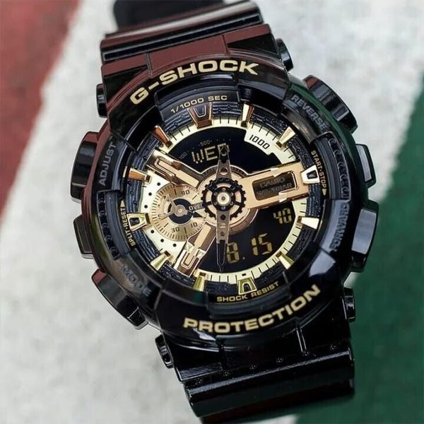 Casio Men's Watch G-Shock Black Resin Strap Anti-Magnetic Ana-DigitalGA ...