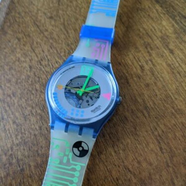 Swatch Watch 1990 - GN108 - Computrip - vintage! | WatchCharts Marketplace