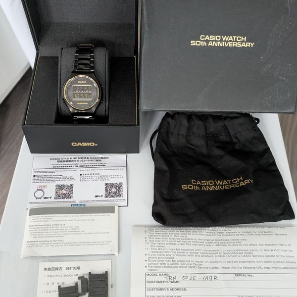 Casiotron TRN-50ZE-1AER 50th Anniversary Limited Edition Full Set Radio ...
