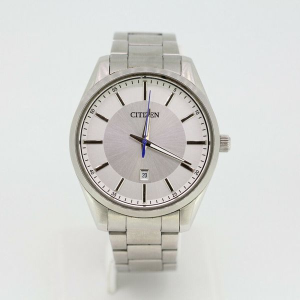 Citizen 1112-S109205 Men's Stainless Steel Silver Dial Wristwatch ...