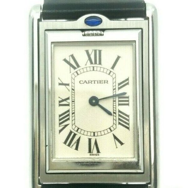Cartier Tank 2390 Basculante Reversible Watch Stainless steel ...