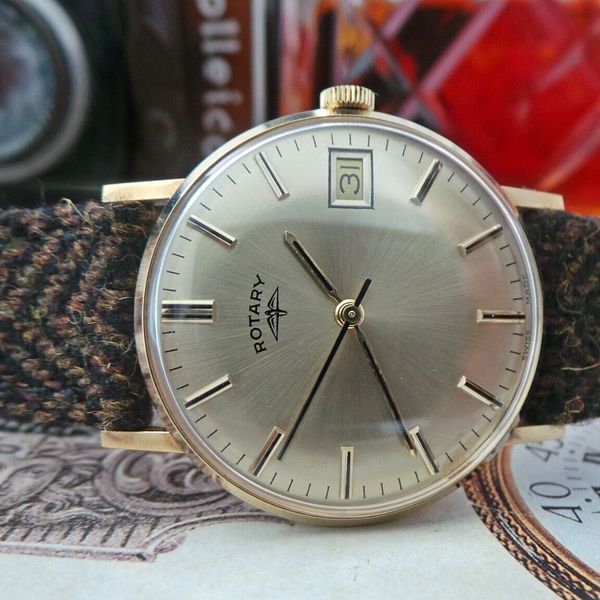 Rotary Swiss Gents Vintage Dress Watch c1970's | WatchCharts Marketplace