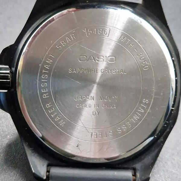 CASIO MTH-3050 Sapphire WR50M Chronograph Rare JDM Mens Quartz Watch ...