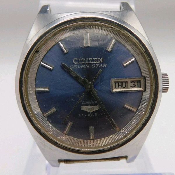 VINTAGE CITIZEN SEVEN STAR DELUXE SPARES REPAIRS OR RESTORATION. | WatchCharts Marketplace