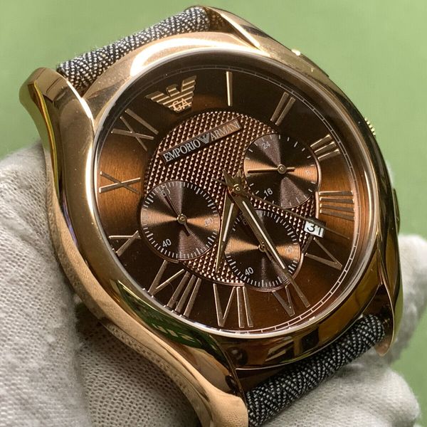 EMPORIO ARMANI RENATO CLASSIC AR1701 CHRONOGRAPH DATE 3 ATM MEN'S ...